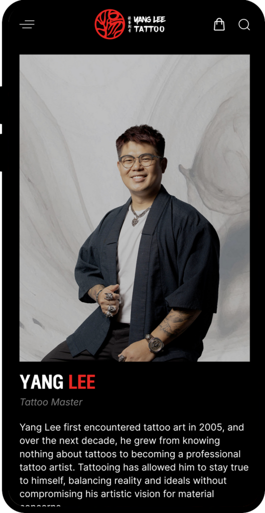 Yang Lee Tattoo - Web Ninja Studio